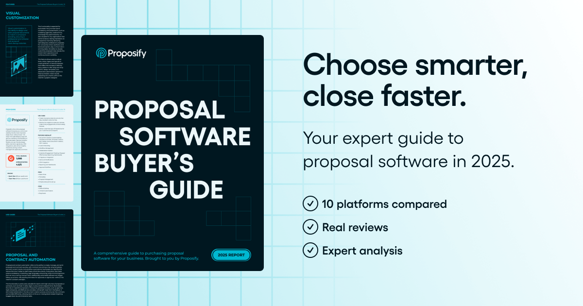 2025 Proposal Software Buyers' Guide | Proposify